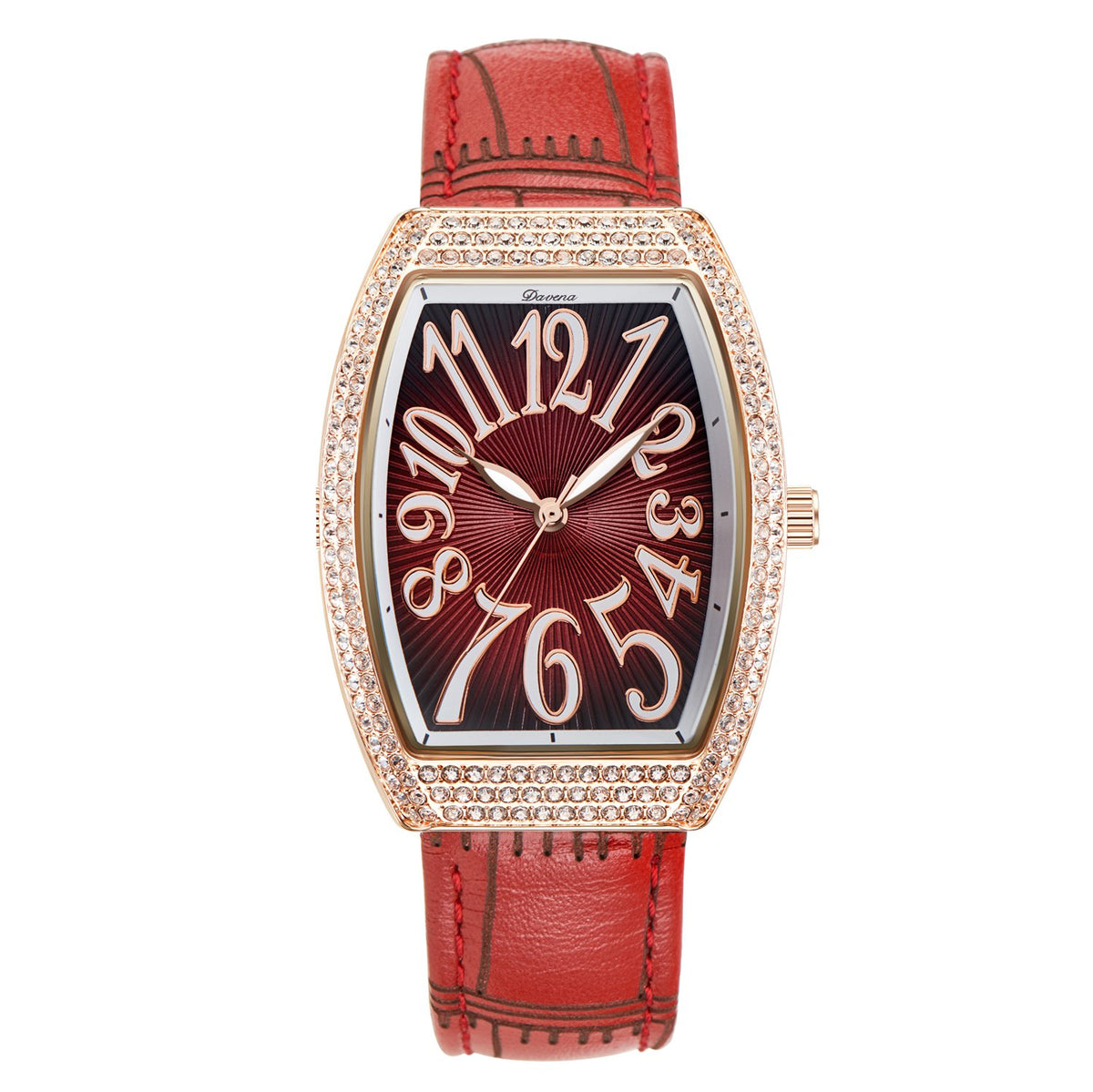 Women's barrel shaped watches bling master watch – Davena watches